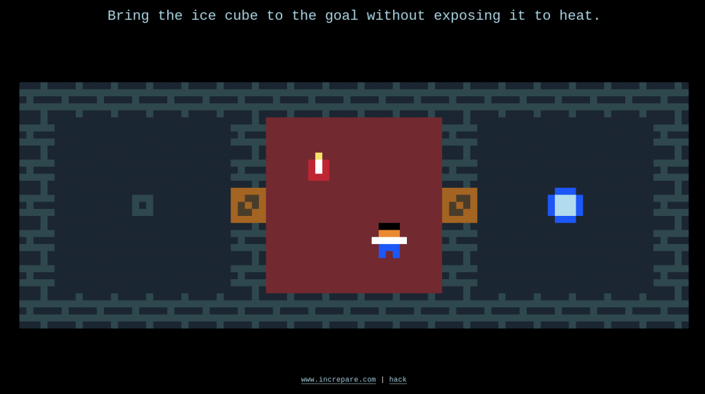 This ice cube puzzle is just about the simplest possible video game ...